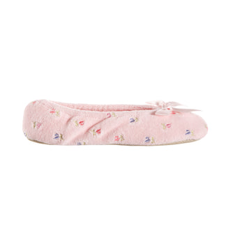 Women's Embroidered Terry Ballerina Slippers – Isotoner.com USA