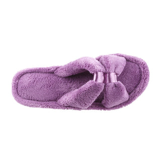 Women’s Microterry with Satin X-Slide Slippers – Isotoner.com USA